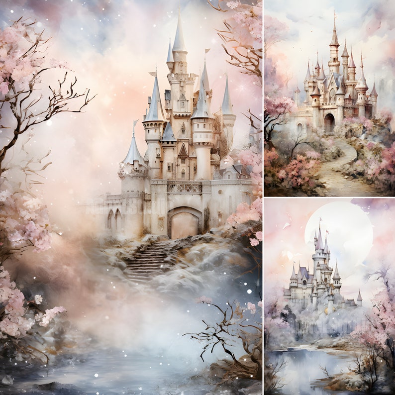 Fairytale Castle Junk Journal, Printable Fairytale Journal Pages, Fairy ...