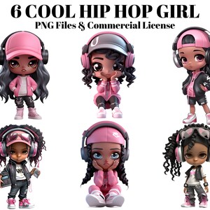 Black Pink Girl Png, Black Pink Hip Hop Girl Png, African American ...