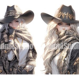Watercolor Cowboy Girl Clipart, Western Girl Clipart, Cowgirl Clipart ...