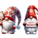 Red Christmas Gnomes Clipart, Winter Holidays, Red Gnome Christmas ...