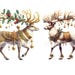 Christmas Reindeer Clipart, Festive Holiday Decor, Christmas Digital ...
