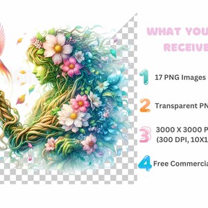 Watercolor Nature Spirit Clipart, Fantasy Tree Guardian PNG, Enchanted ...