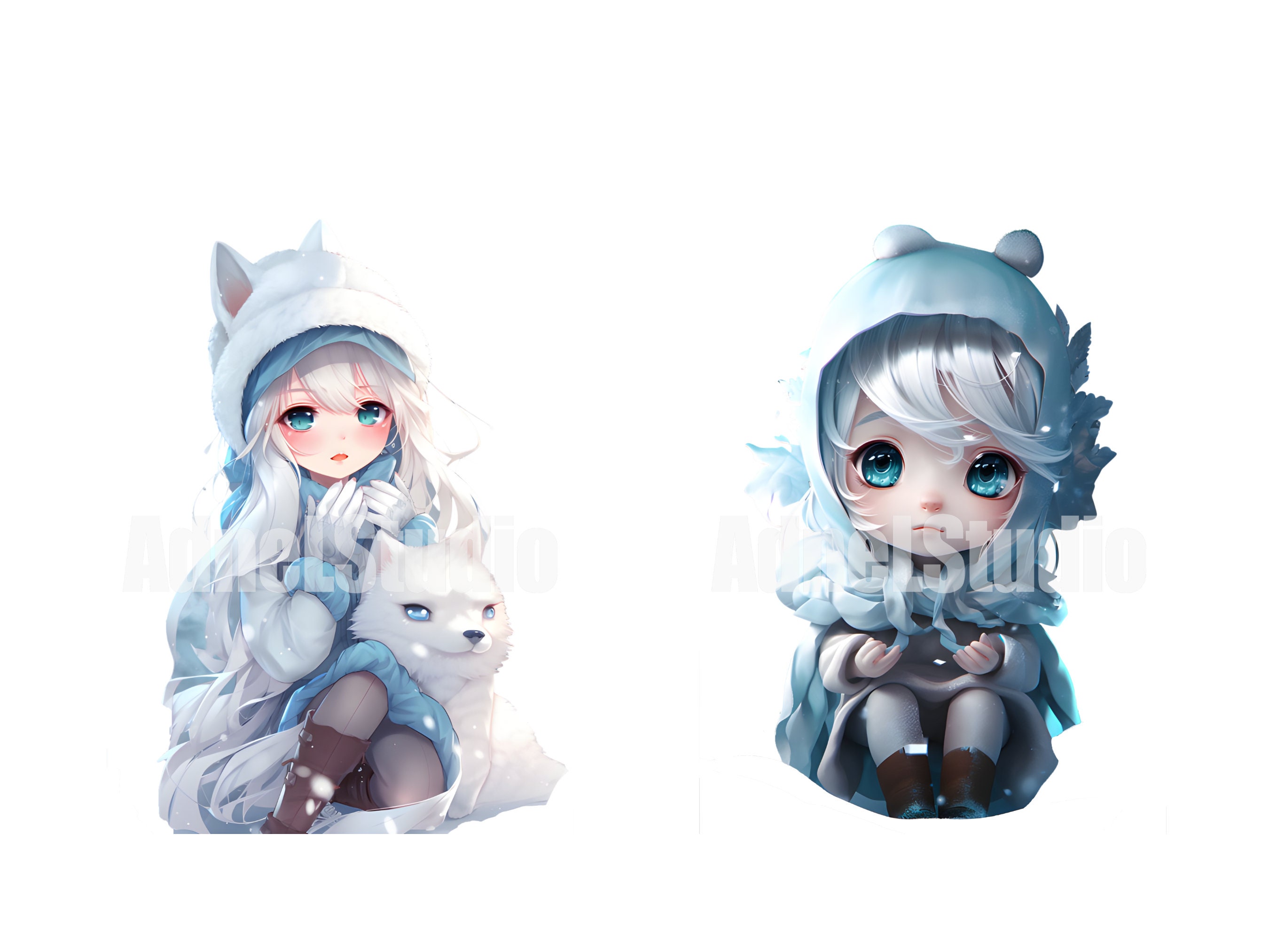 Frozen Gnome Clipart - Winter Gnome Clipart, Fantasy Art Clipart ...