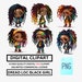 Beautiful Dread Loc Black Girl Png, Magic Melanin Black Hip Hop Chibi ...