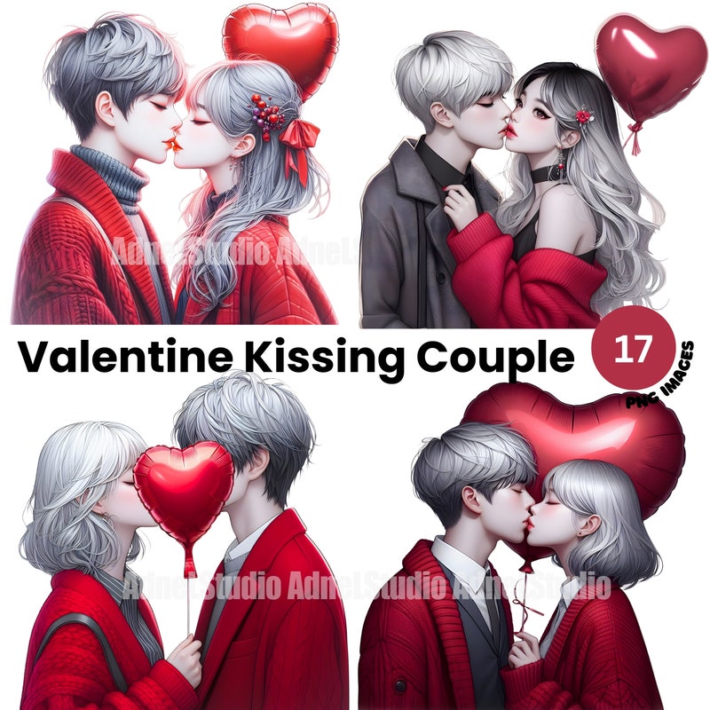 Romantic Kiss Stickers - Etsy