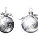 Silver Christmas Ornaments Clipart, Watercolor Ornament Clipart ...