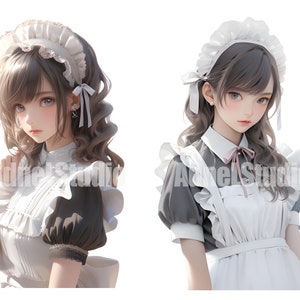Maid Girl Clipart - House Maid Clipart, Fantasy Illustration Clipart ...