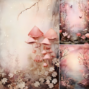 Pink Fairy Forest Junk Journal, Printable Fairytale Journal Pages ...