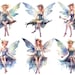 Enchanted Celestial Fairy Clipart - Watercolor Eternal Celestial Fairy ...