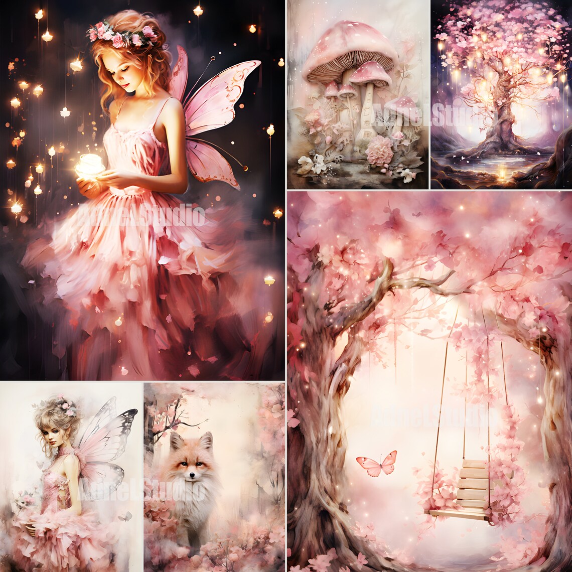 Pink Fairytale Junk Journal, Printable Pink Fairy Junk Journal ...
