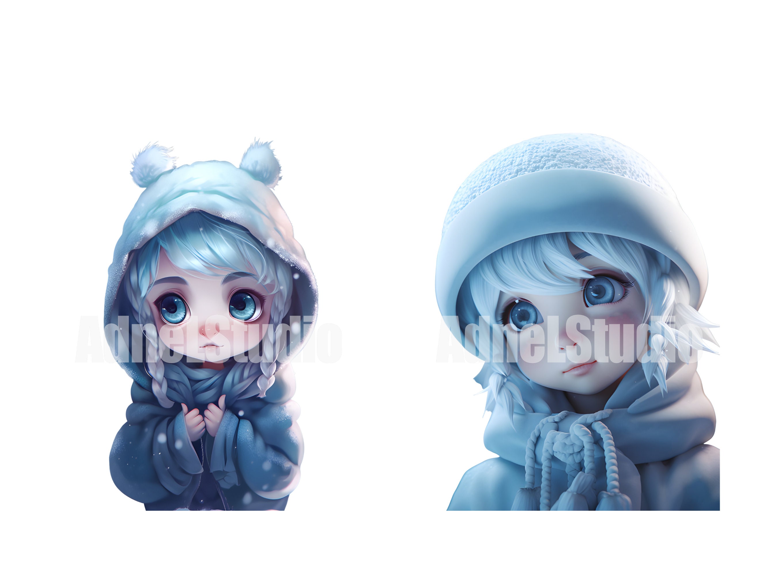 Frozen Gnome Clipart - Winter Gnome Clipart, Fantasy Art Clipart ...