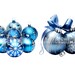 Blue Christmas Ornaments Clipart Watercolor Christmas - Etsy