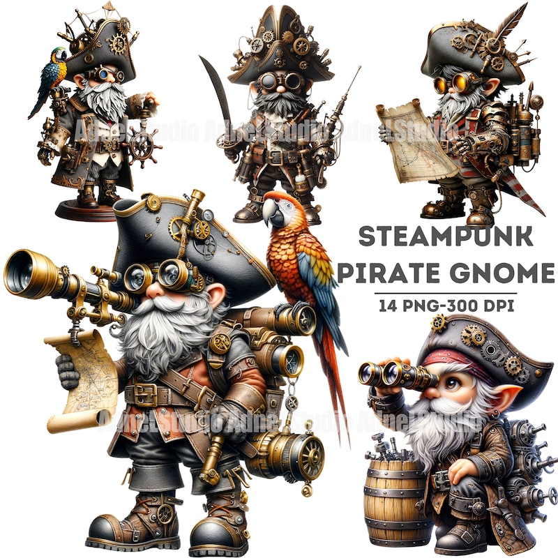 Pirate Gnome - Etsy