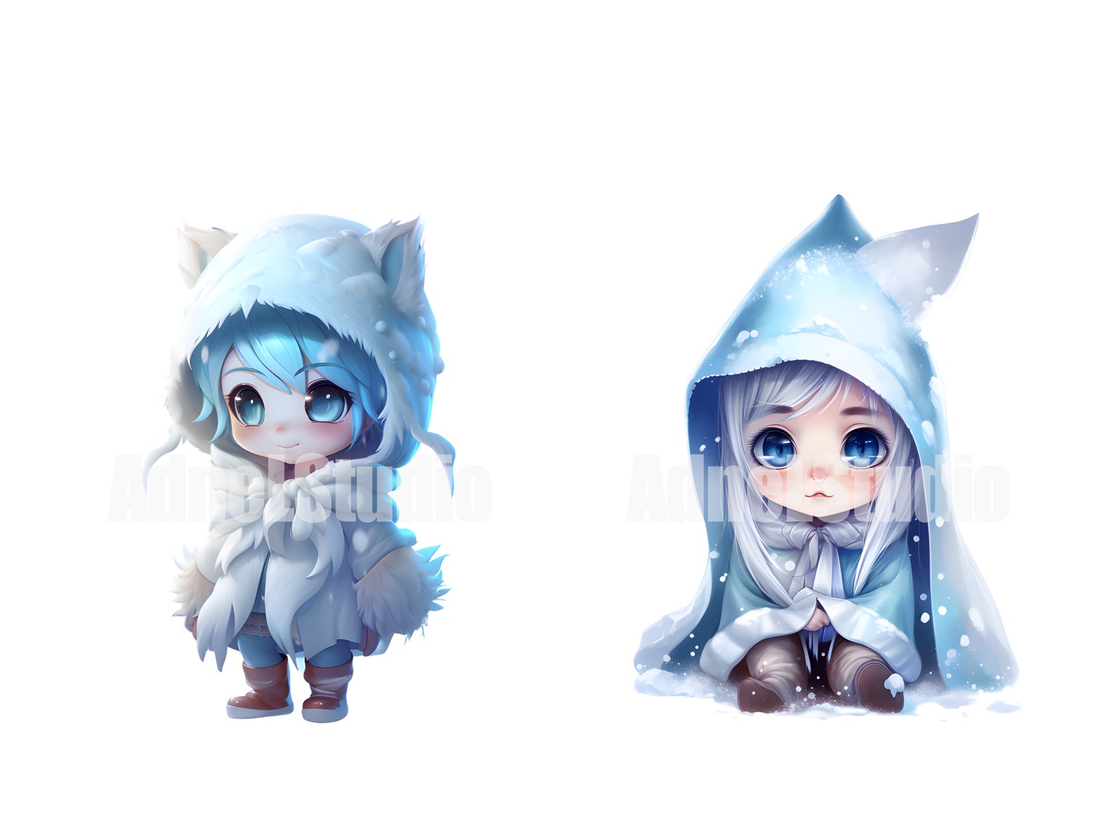 Frozen Gnome Clipart - Winter Gnome Clipart, Fantasy Art Clipart ...