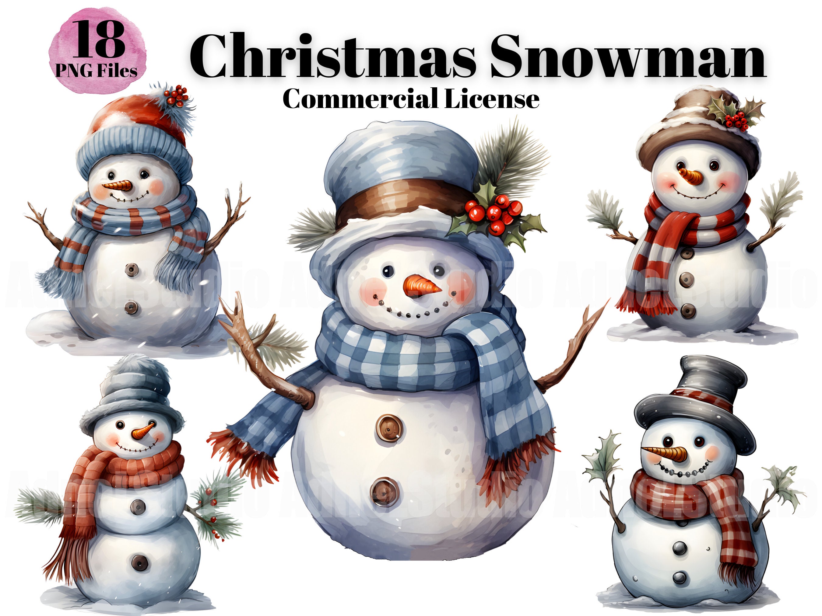 Silly Snowman Clipart
