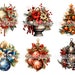 Christmas Decoration Clipart Bundle - Watercolor Christmas Ornaments ...