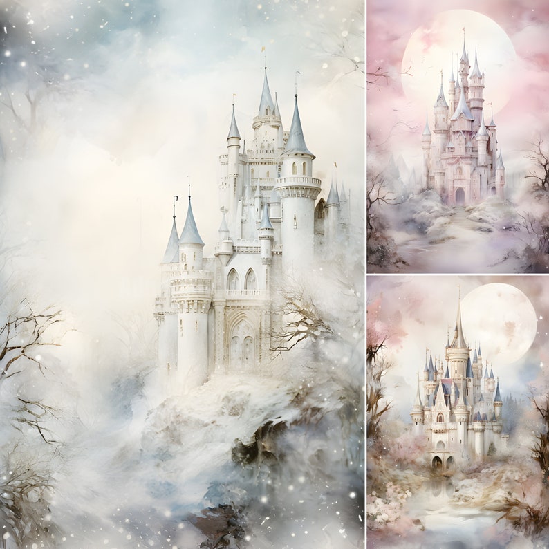 Fairytale Castle Junk Journal, Printable Fairytale Journal Pages, Fairy ...
