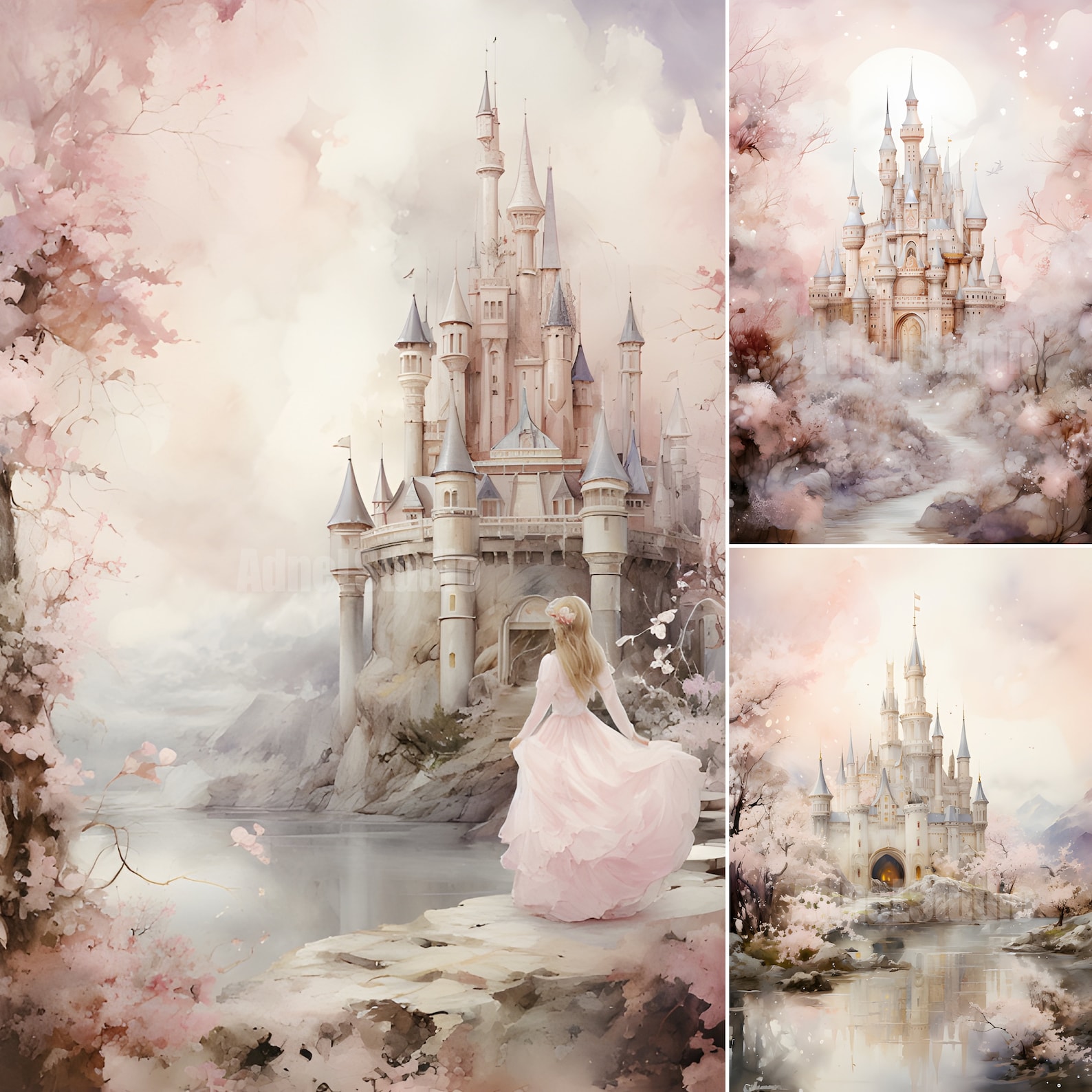 Fairytale Castle Junk Journal, Printable Fairytale Journal Pages, Fairy ...