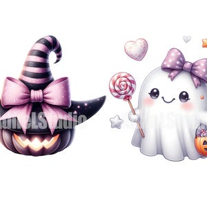 Cute Spooky Halloween PNG, Spooky Halloween Clipart, Kawaii Halloween ...
