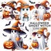 Halloween Ghost Witch Clipart, Cute Spooky PNG Images for Scrapbooking ...