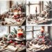 Rustic Cottagecore Christmas Decor Digital Art, Cozy Christmas Wall Art ...