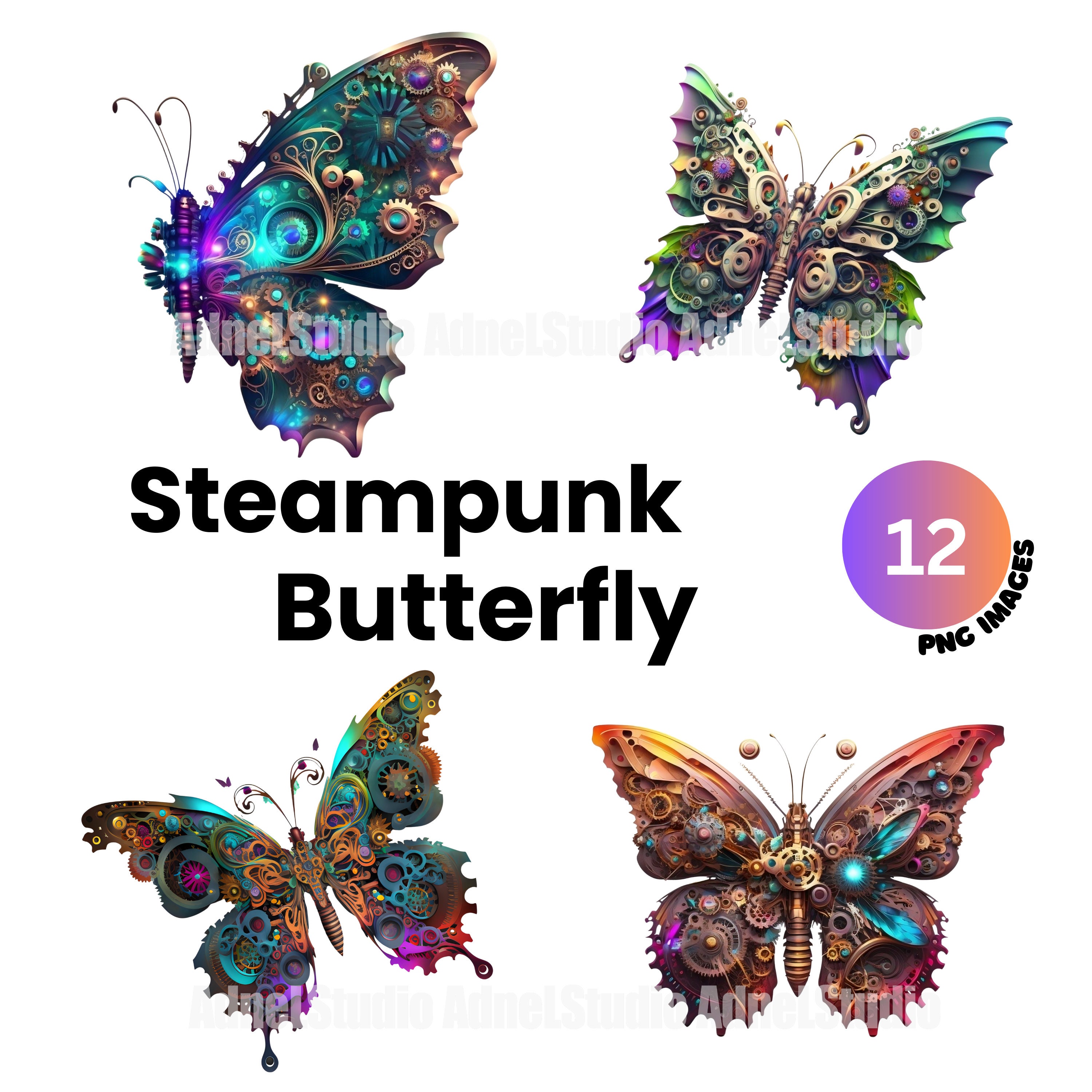 Steampunk Butterfly Tattoo