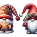 Red Christmas Gnomes Clipart, Winter Holidays, Red Gnome Christmas ...
