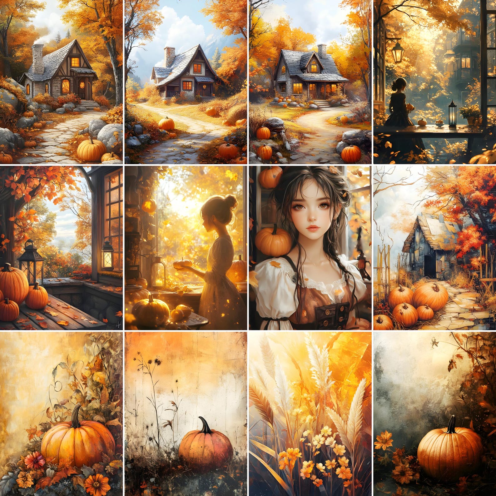 Cozy Autumn Scenery Junk Journal, Cozy Fall Art Prints, Cozy Autumn ...