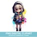Color Splash Girl Clipart Hip Hop Girl PNG Blond Hair Girl - Etsy