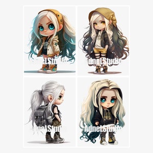 Chibi White Girl Png, White Hip Hop Girl Clipart, White Chibi Girl ...