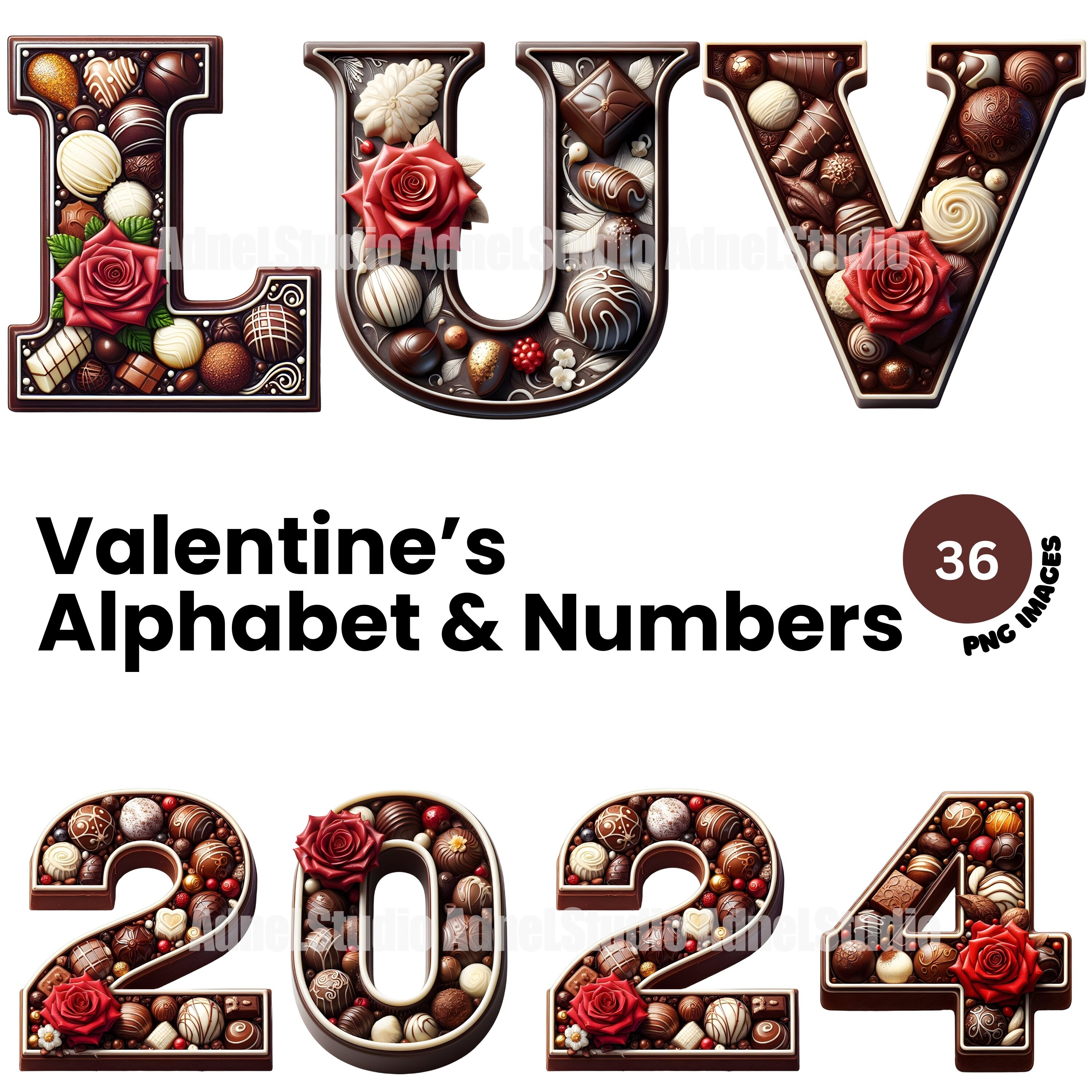 Valentines Alphabet Clipart - Valentines Alphabet Letters, Chocolate ...