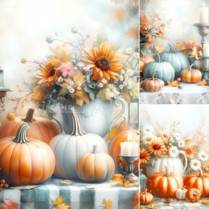 Cozy Autumn Pumpkin Junk Journal Pages, Fall Harvest Aesthetic, Digital ...