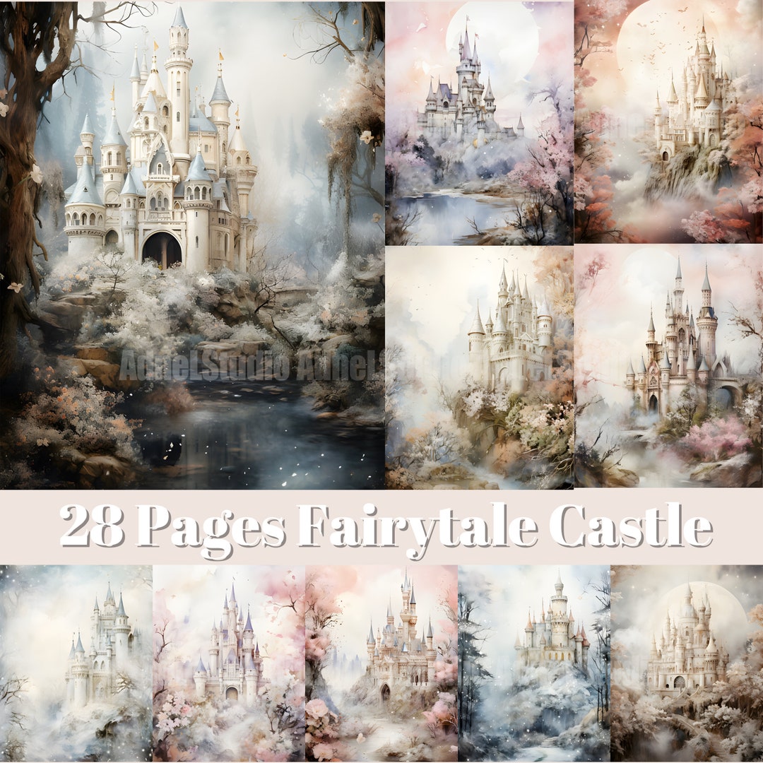 Fairytale Castle Junk Journal, Printable Fairytale Journal Pages, Fairy ...