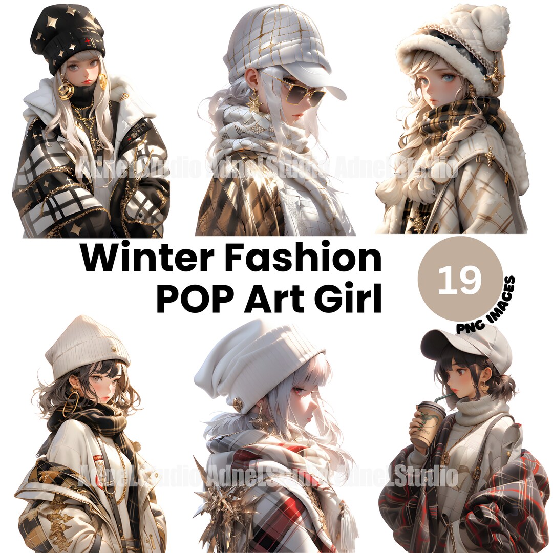 Winter Fashion Girl Clipart - Fashion Dress Pop Art Girl, Fashion Girl ...