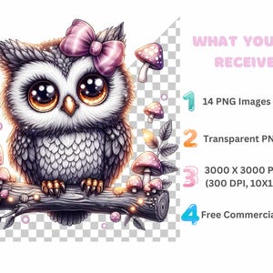 Cozy Fall Owl Clipart Bundle, Cute Autumn Owl Illustrations, Digital ...