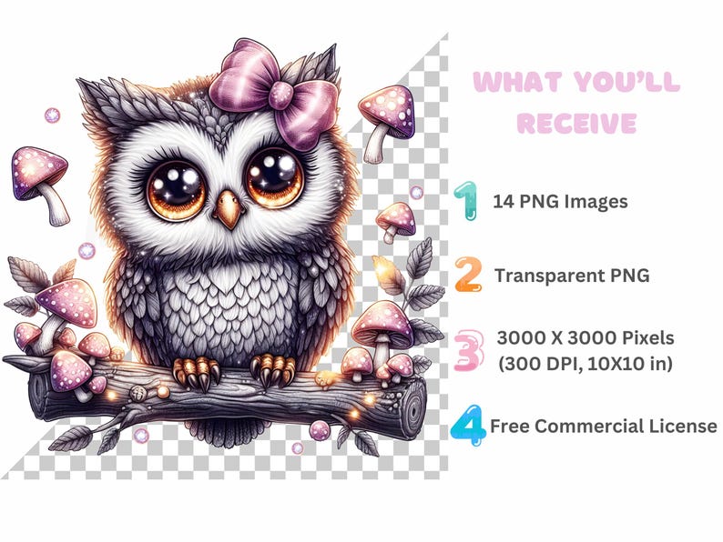 Cozy Fall Owl Clipart Bundle, Cute Autumn Owl Illustrations, Digital ...