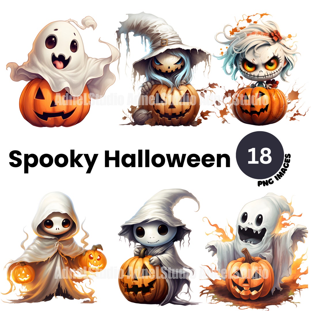 Spooky Halloween Clipart - Halloween Spooky Pumpkin Clipart, Halloween ...