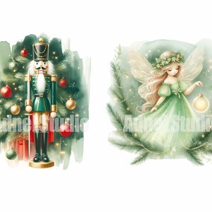 Green Christmas PNG Clipart, Christmas Decor Digital Download, Green ...