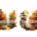 Autumn Forest View Clipart Watercolor Forest Clipart Fall - Etsy