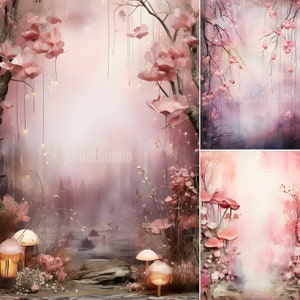 Pink Fairy Forest Junk Journal, Printable Fairytale Journal Pages ...