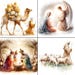 Christmas Nativity Scene Clipart Set, Religious Christmas Designs, Holy ...