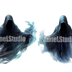 Halloween Specter Clipart - Watercolor Halloween Spooky Clipart ...