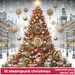 Steampunk Christmas Digital Art, Victorian Holiday Home Decor, Festive ...