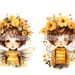 Bee Fairy Boy Clipart Watercolor Bee Fairy Boy Png, Bee Boy Clipart ...