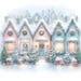 Snowy Christmas Village Clipart Bundle, Cozy Winter Houses With Holiday ...