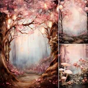 Pink Fairy Forest Junk Journal, Printable Fairytale Journal Pages ...