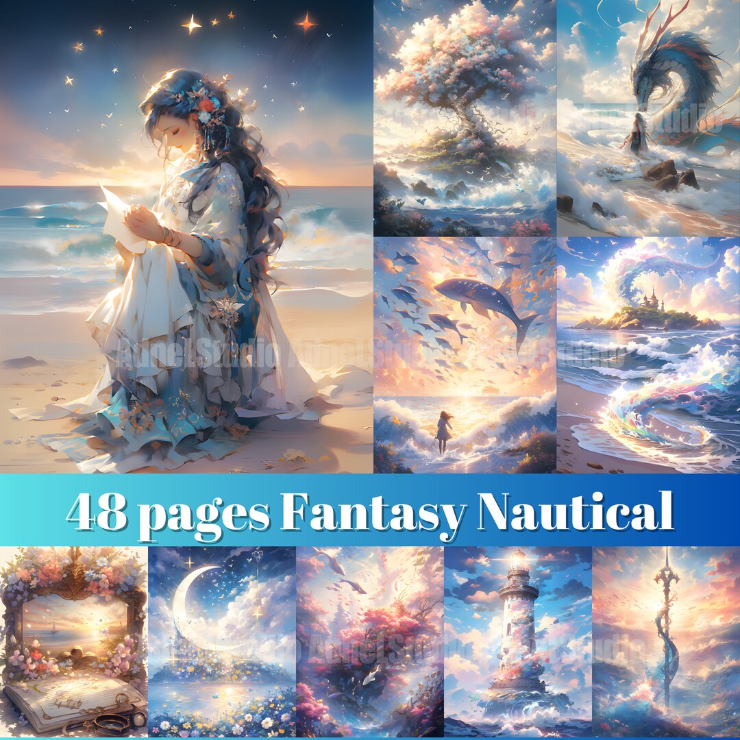 Fantasy Nautical Junk Journal Bundle, Nautical Fantasy Junk Journal ...