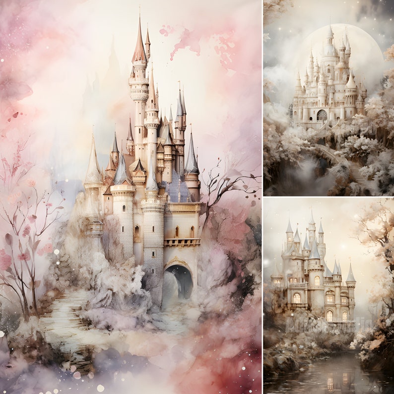 Fairytale Castle Junk Journal, Printable Fairytale Journal Pages, Fairy ...