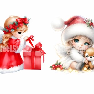 Cute Christmas Angel Clipart, Cute Christmas Clipart, Christmas ...