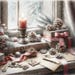 Rustic Cottagecore Christmas Decor Digital Art, Cozy Christmas Wall Art ...